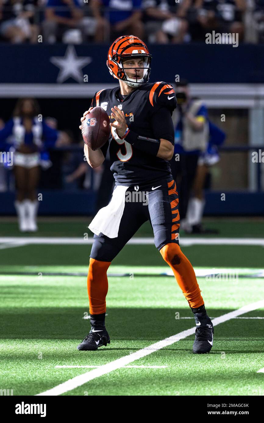 Cincinnati Bengals quarterback Joe Burrow (9) is seen during an NFL ...