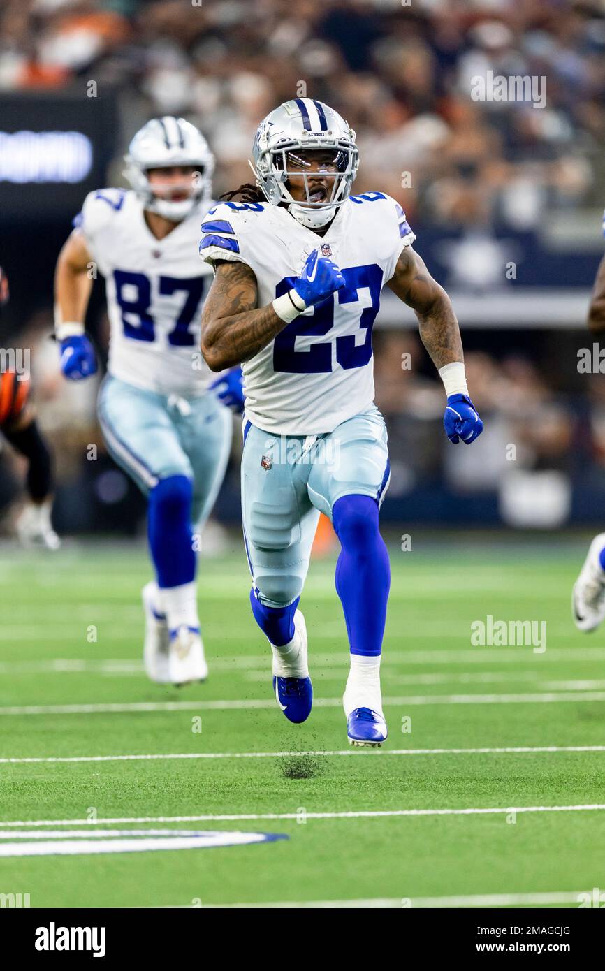 Dallas Cowboys running back Rico Dowdle (23) is seen during an NFL ...