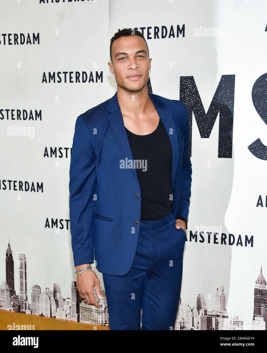 Dale Moss attends the world premiere of "Amsterdam" at Alice Tully Hall ...