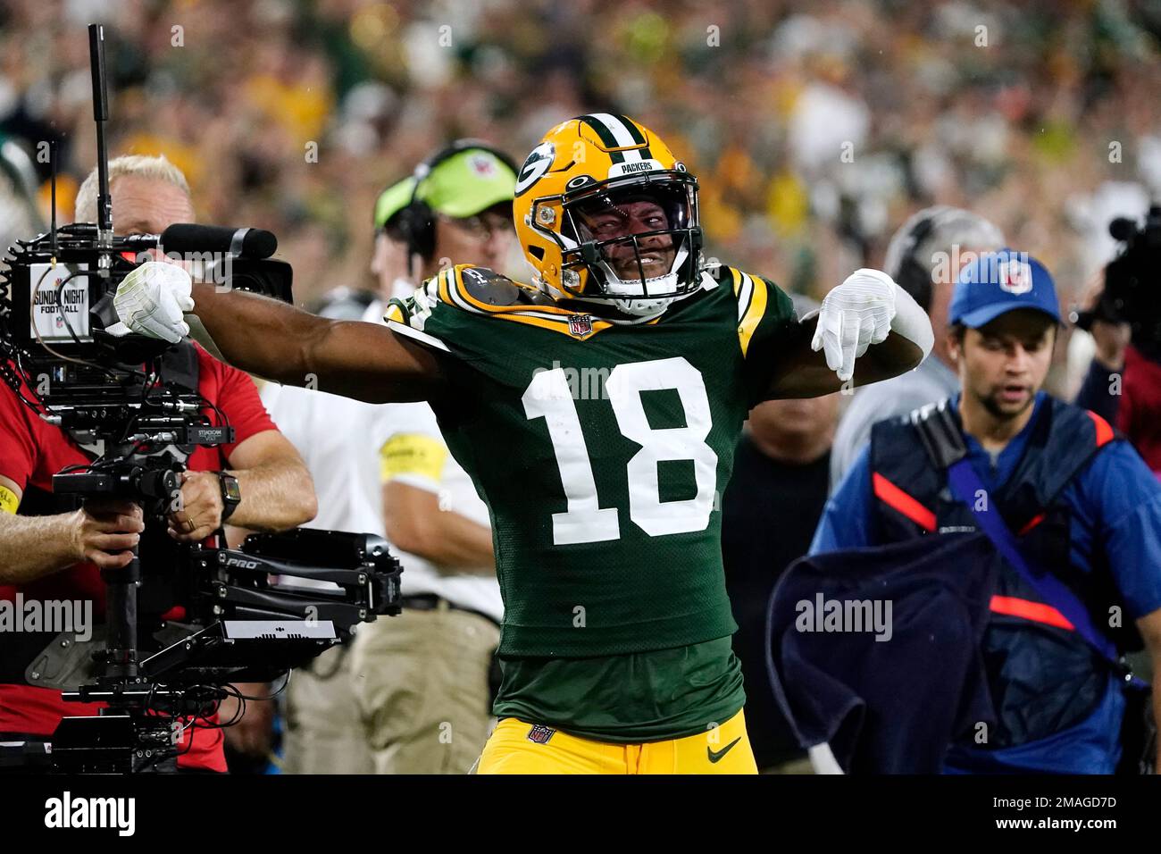 Green Bay Packers wide receiver Randall Cobb (18) celebrates after ...