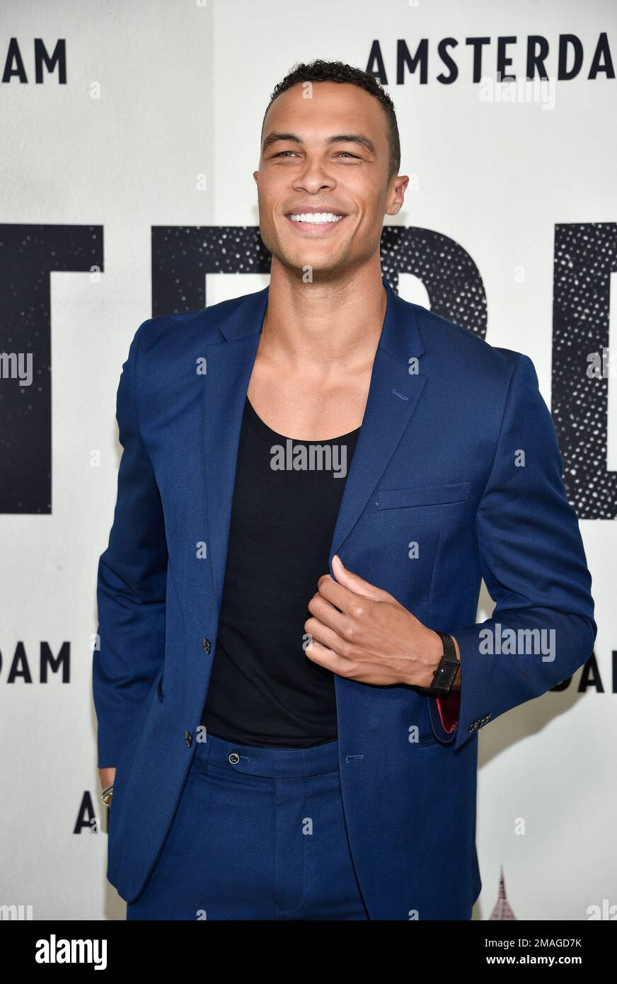 Dale Moss attends the world premiere of "Amsterdam" at Alice Tully Hall ...