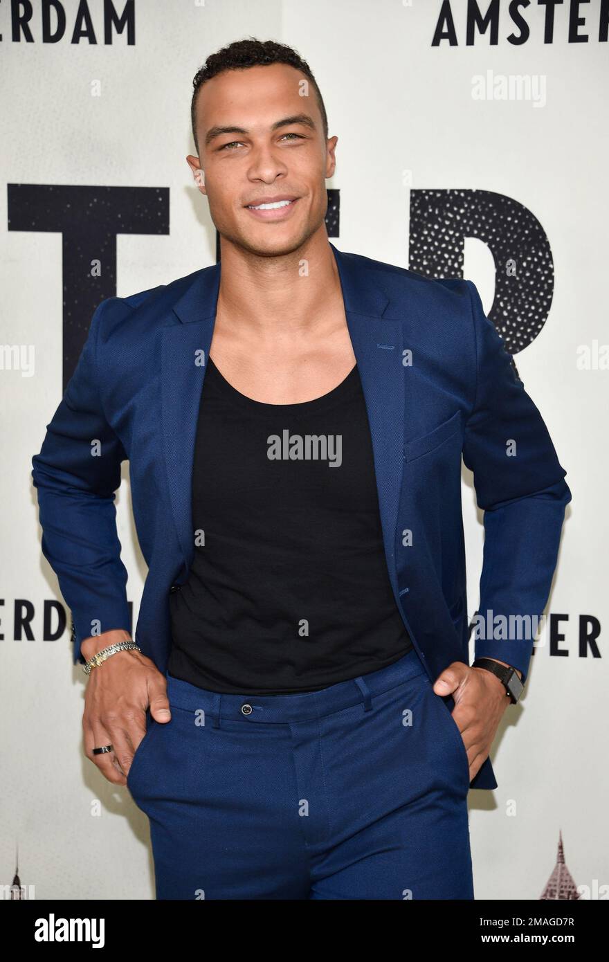 Dale Moss attends the world premiere of "Amsterdam" at Alice Tully Hall ...