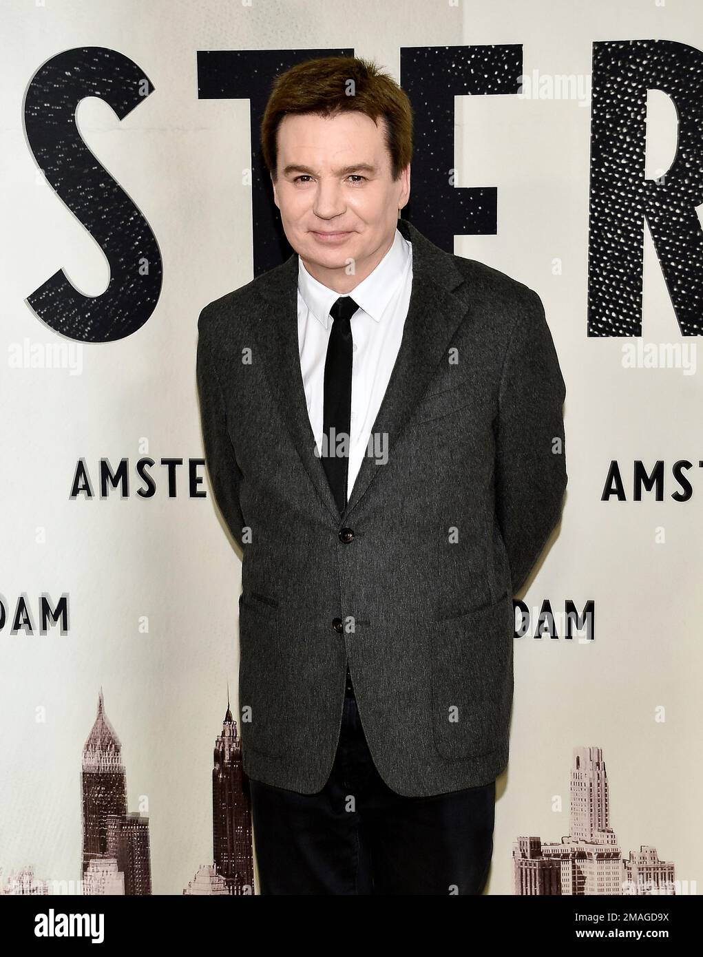 Mike Myers attends the world premiere of "Amsterdam" at Alice Tully ...