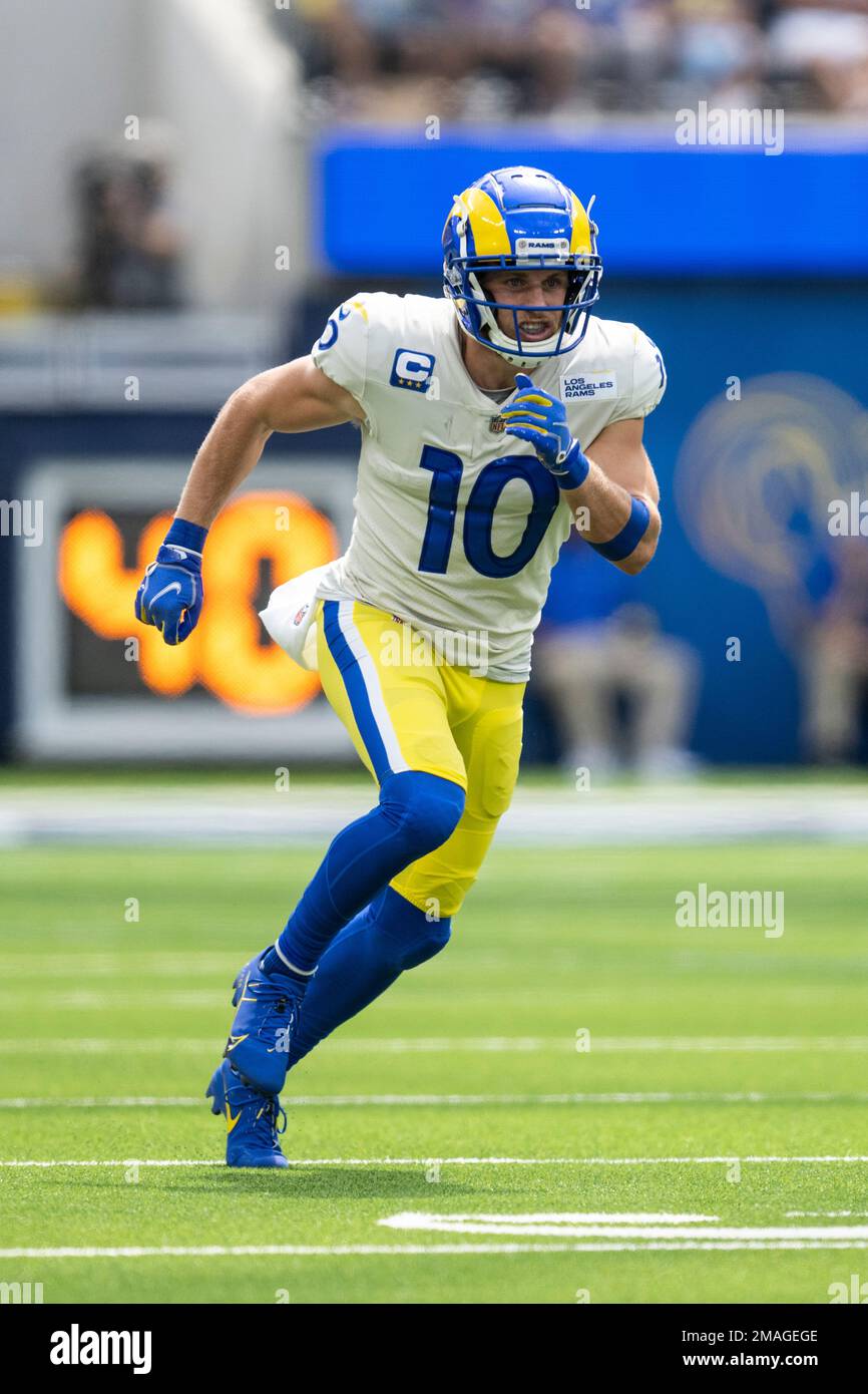 Los Angeles Rams wide receiver Cooper Kupp (10) runs during an NFL ...