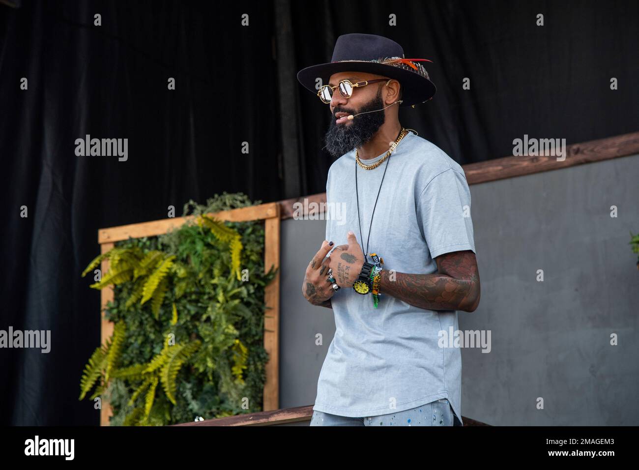 Justin Sutherland is seen at Bourbon and Beyond Music Festival at ...