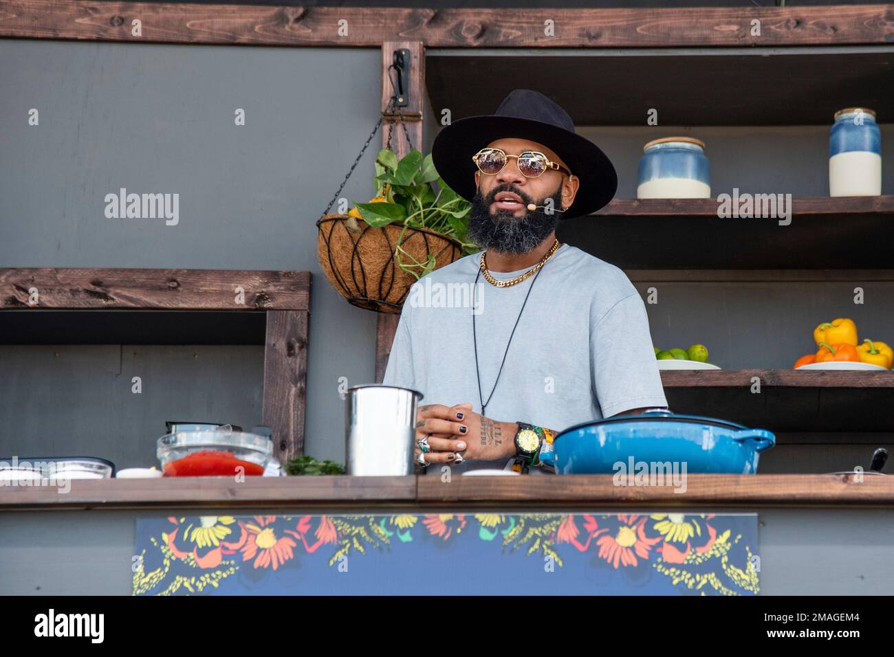 Justin Sutherland is seen at Bourbon and Beyond Music Festival at ...