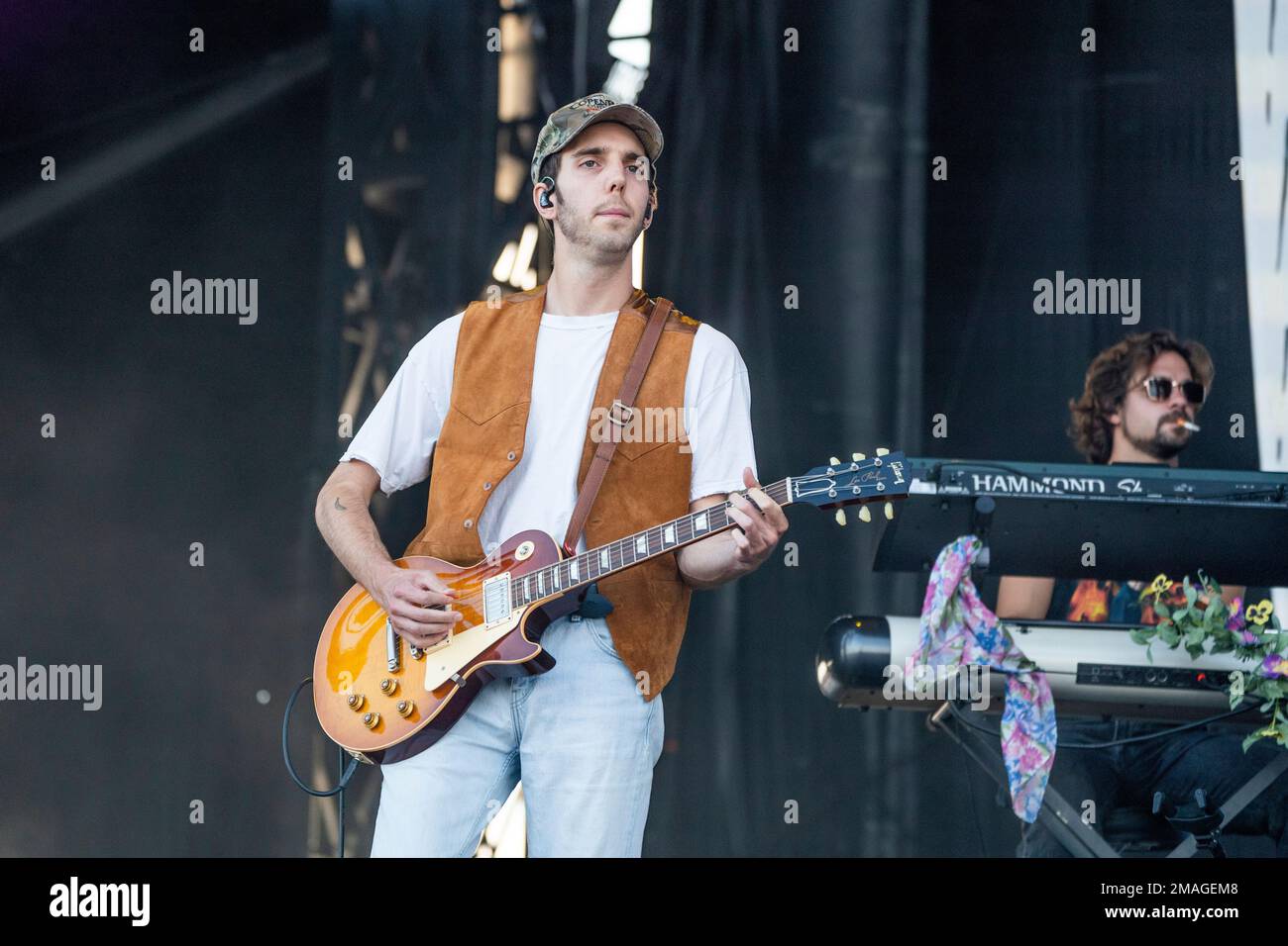 Evan Westfall of Caamp performs at Bourbon and Beyond Music Festival at ...