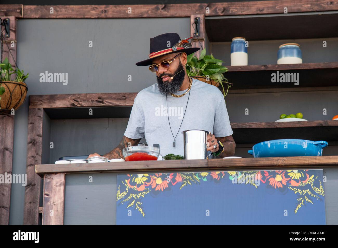 Justin Sutherland is seen at Bourbon and Beyond Music Festival at ...
