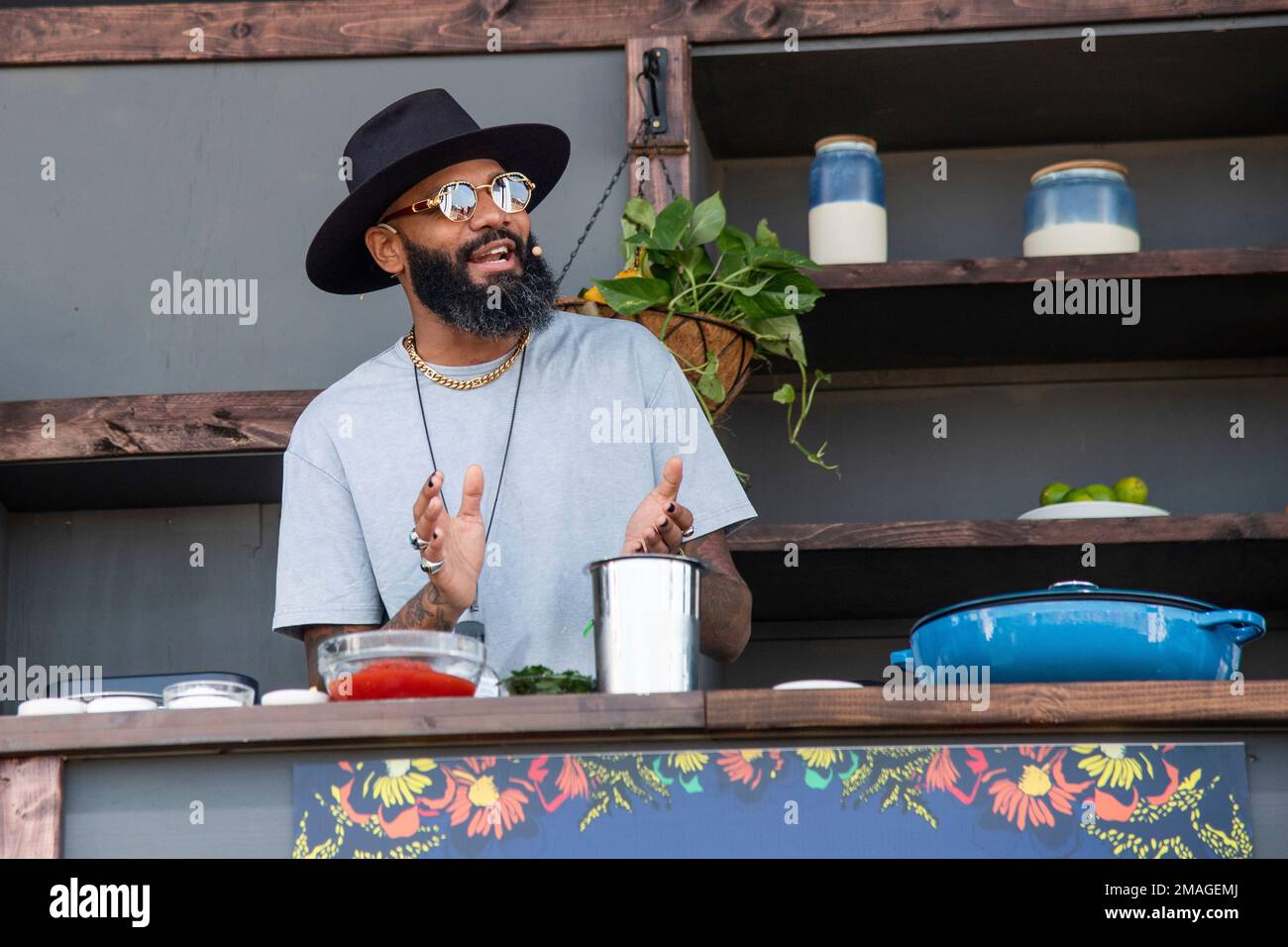 Justin Sutherland is seen at Bourbon and Beyond Music Festival at ...