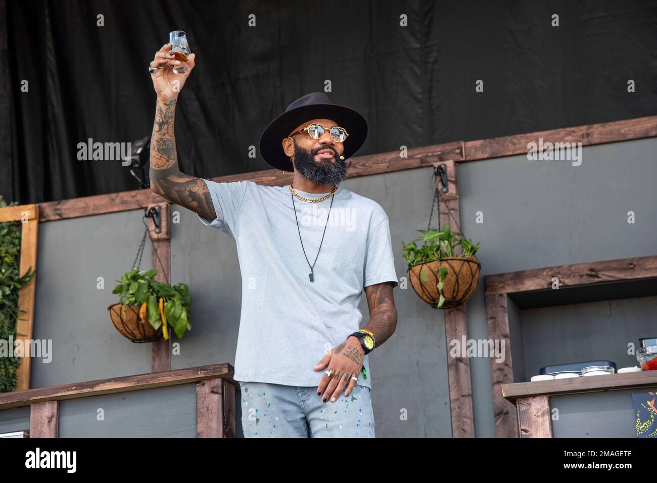 Justin Sutherland is seen at Bourbon and Beyond Music Festival at ...