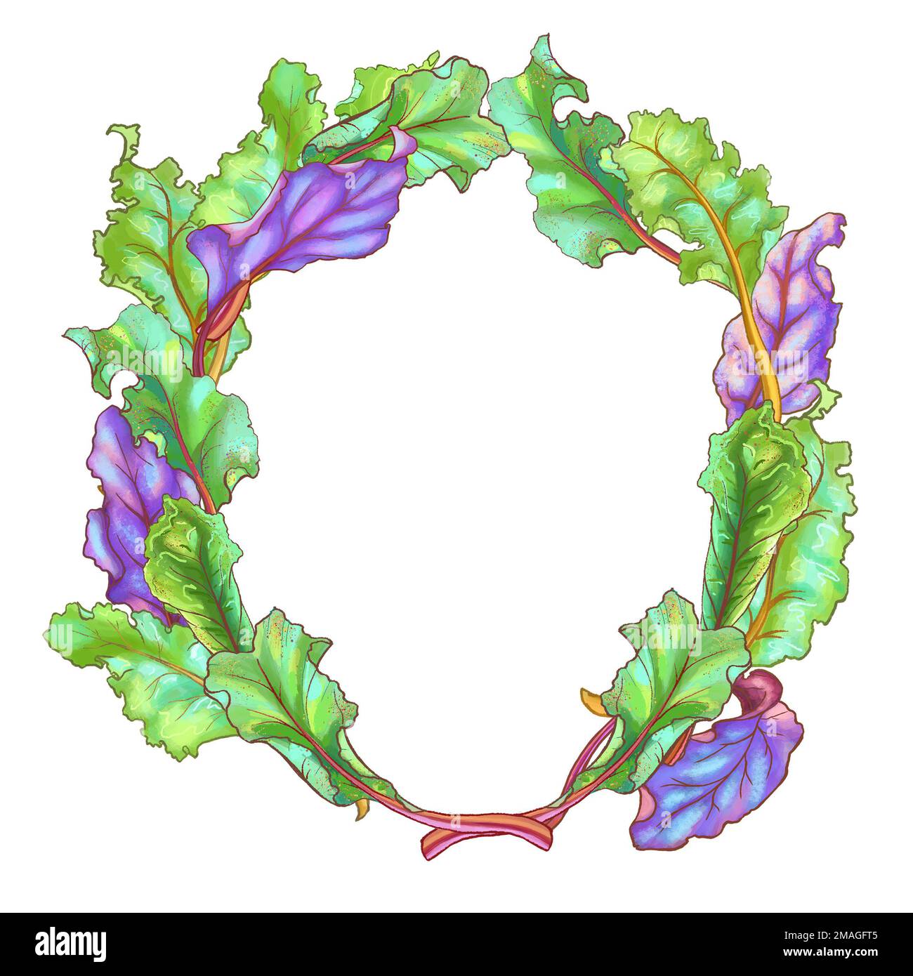 Illustration of beetroot compositions with leaves. High quality photo ...