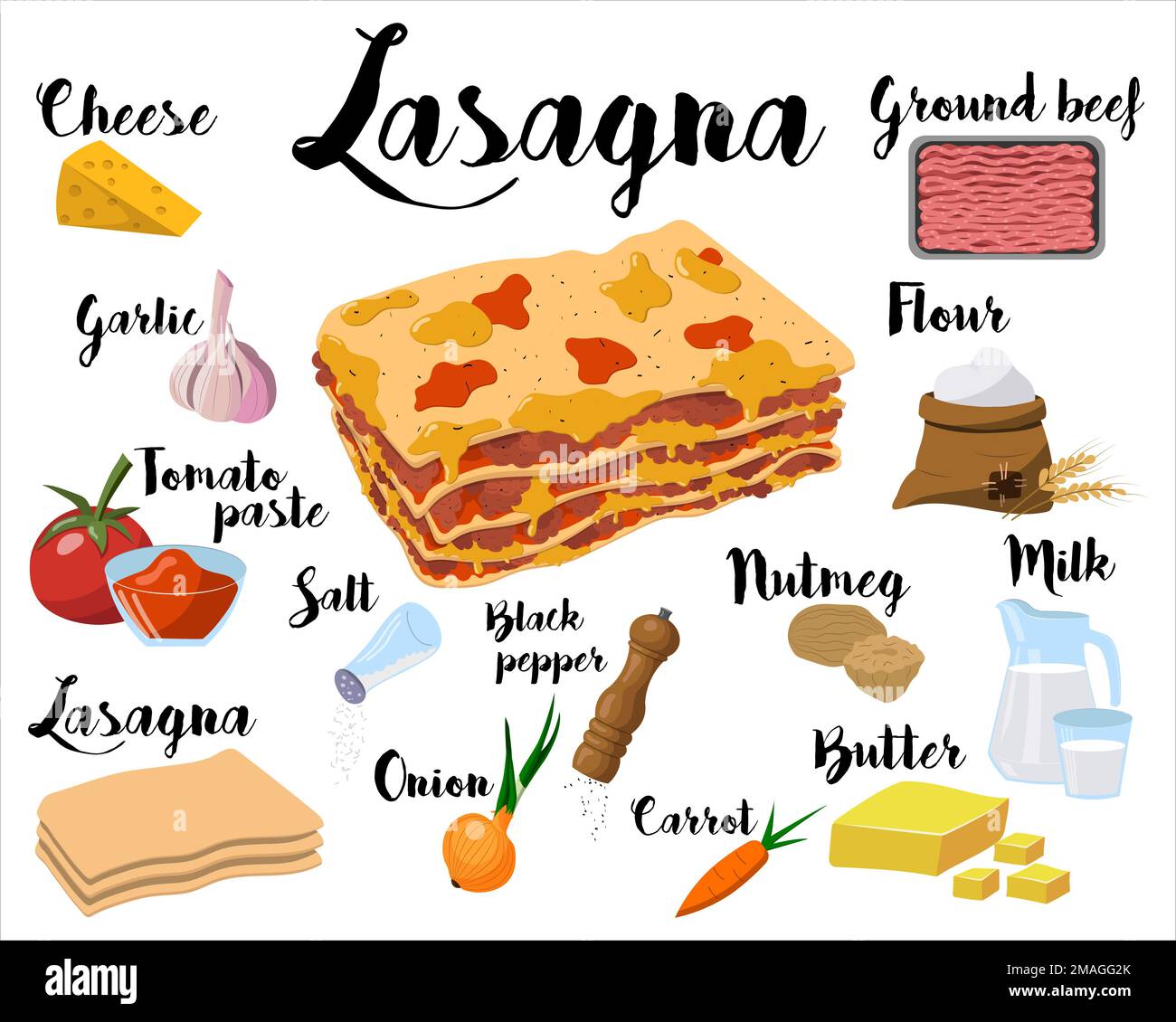 Lasagna Vector