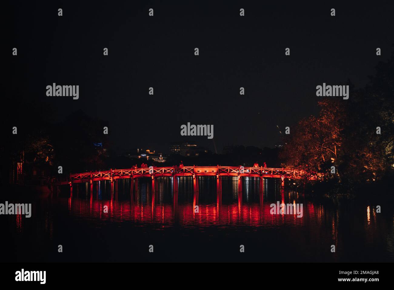 Welcoming Morning Sunlight Bridge at night, part of the entrance to ...