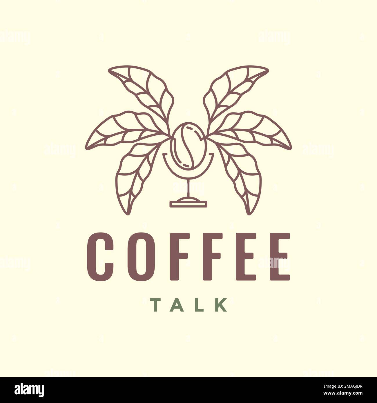 coffee bean arabica robusta leaves talking microphone podcast hipster ...