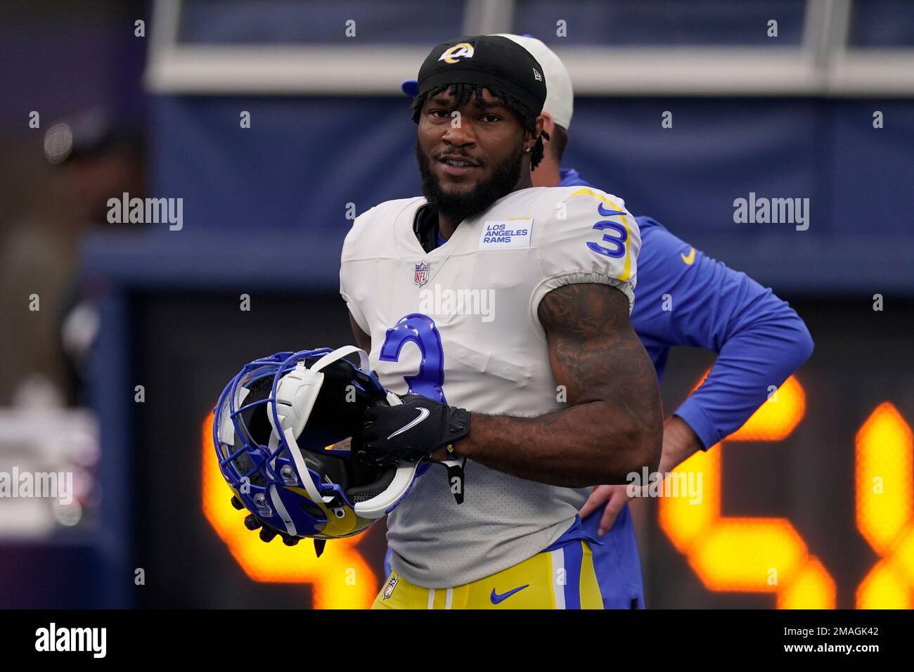 Los Angeles Rams running back Cam Akers before before an NFL football ...