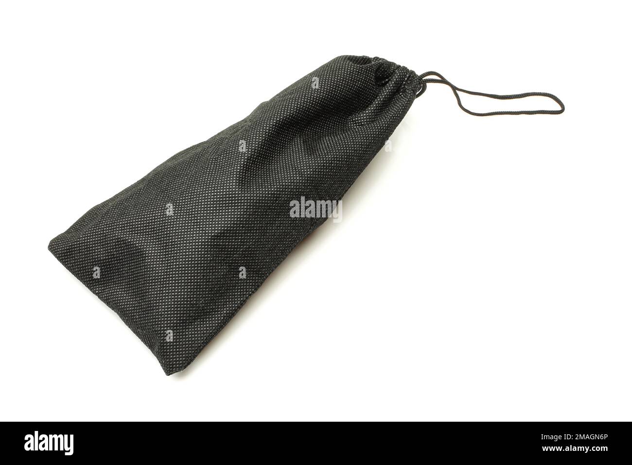 Black pocket pouch isolated on white background Stock Photo - Alamy