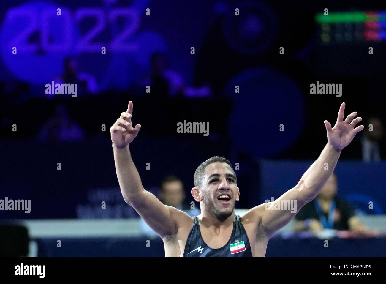 Iran's Rahman Mousa Amouzadkhalili celebrates after their men's ...