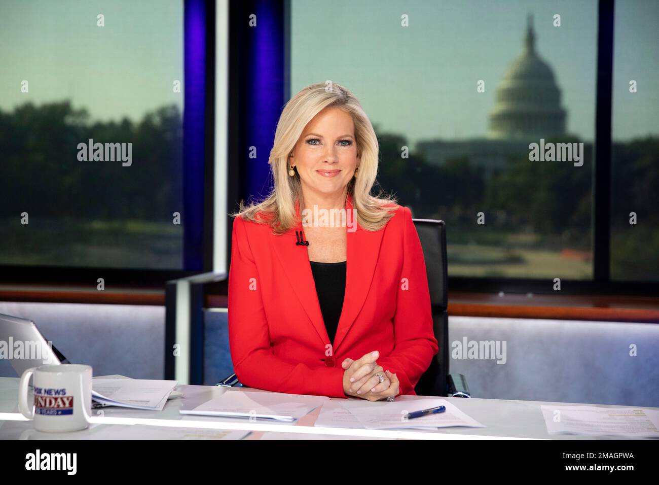 Shannon Bream poses for a portrait during a break in the live broadcast ...