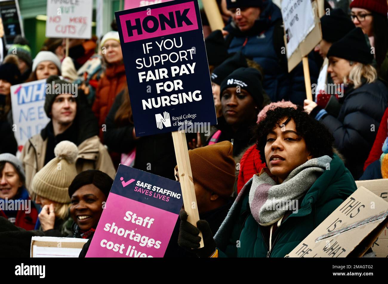 Fair pay placard nhs hi-res stock photography and images - Alamy