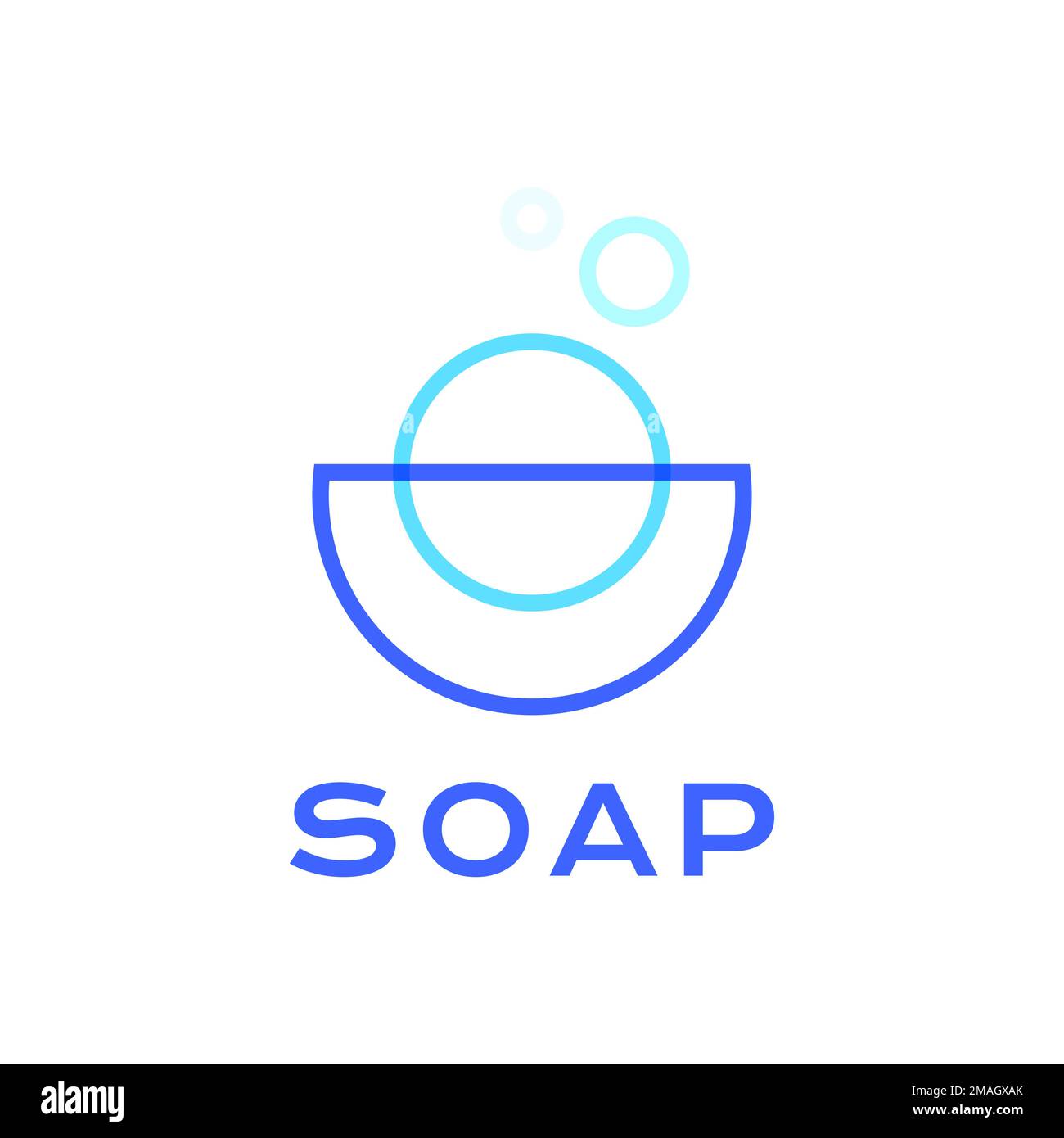 soap minimal line geometric abstract logo design icon illustration ...