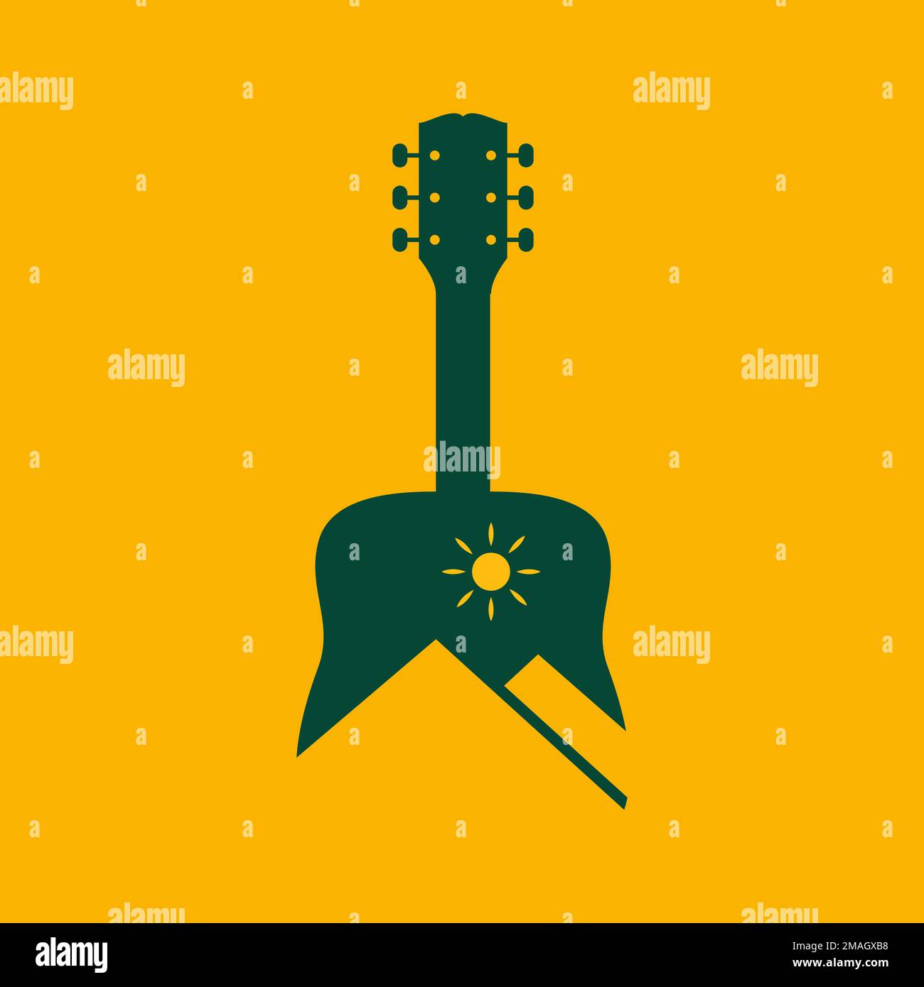 Sea of guitars Stock Vector Images - Alamy