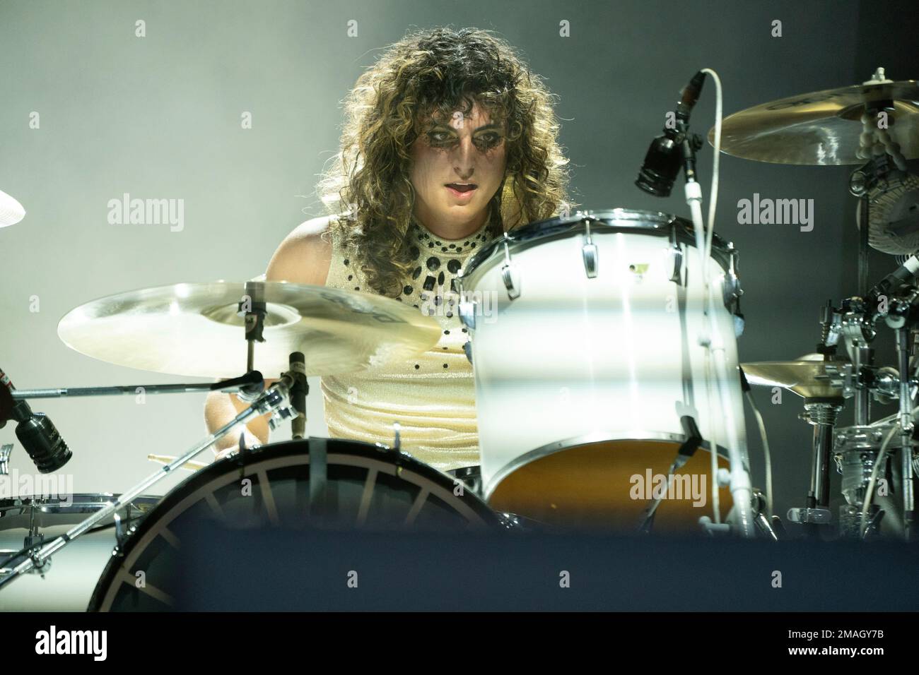 Danny Wagner of Greta Van Fleet performs at Bourbon and Beyond Music ...