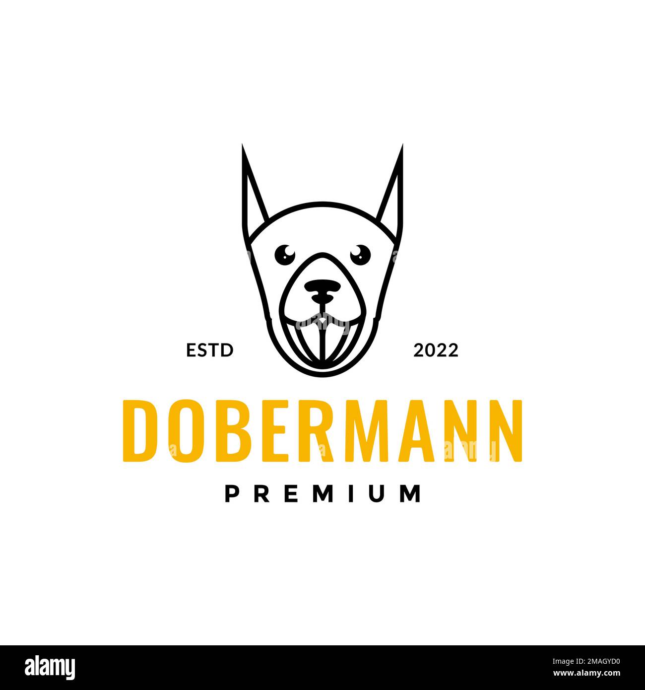 Dobermann logo hi-res stock photography and images - Alamy