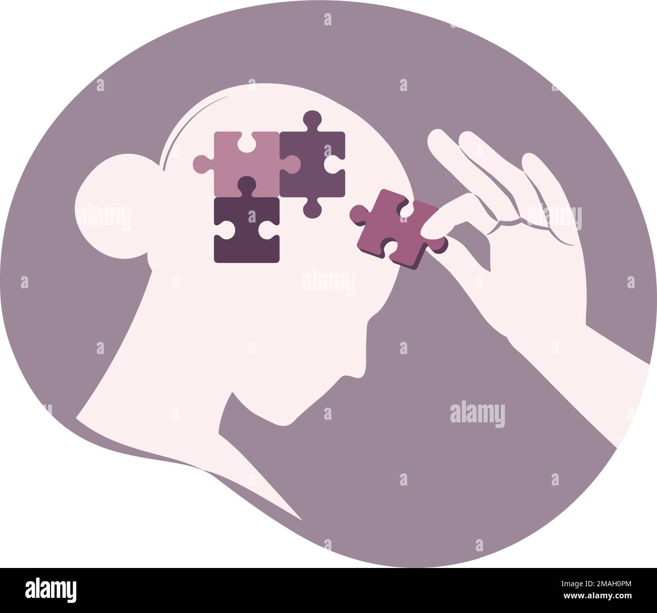 Psychologic therapy session concept. Helping hand adds missing jigsaw ... Psychologic therapy session concept. Helping hand adds missing jigsaw ...