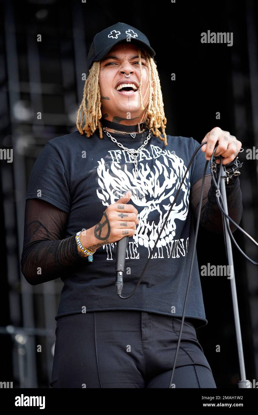 Poorstacy performs on day two of Riot Fest on Saturday, Sept. 17, 2022 ...