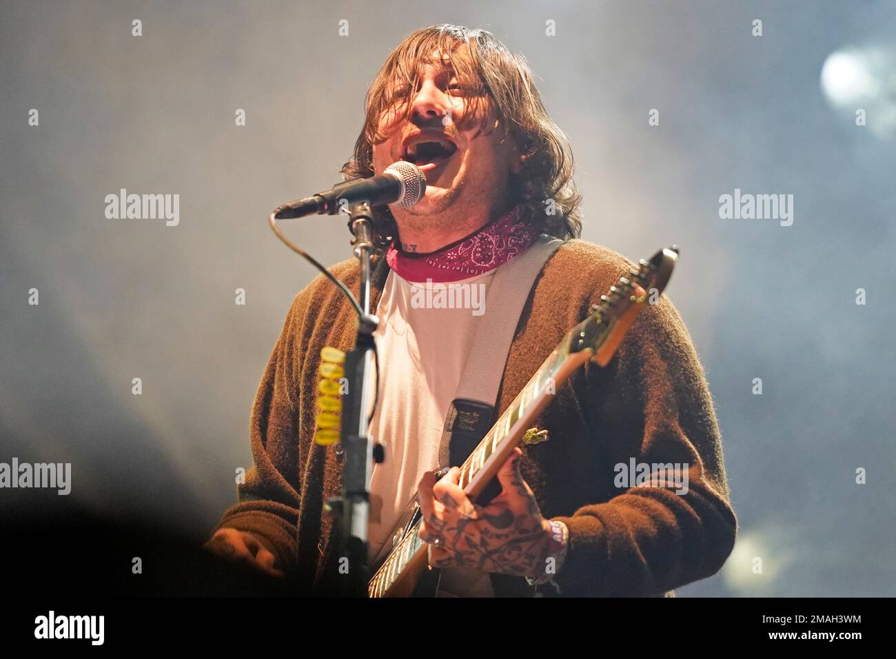 Frank Iero of My Chemical Romance performs on day one of Riot Fest on ...