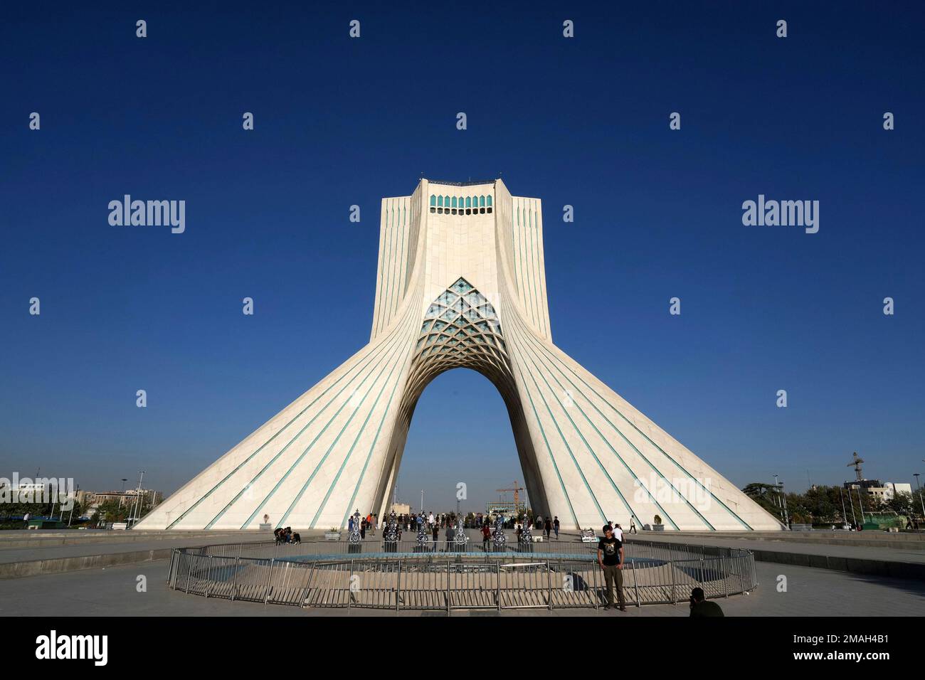 Azadi (Freedom) monument tower is seen in Tehran, Iran, Friday, Sept ...