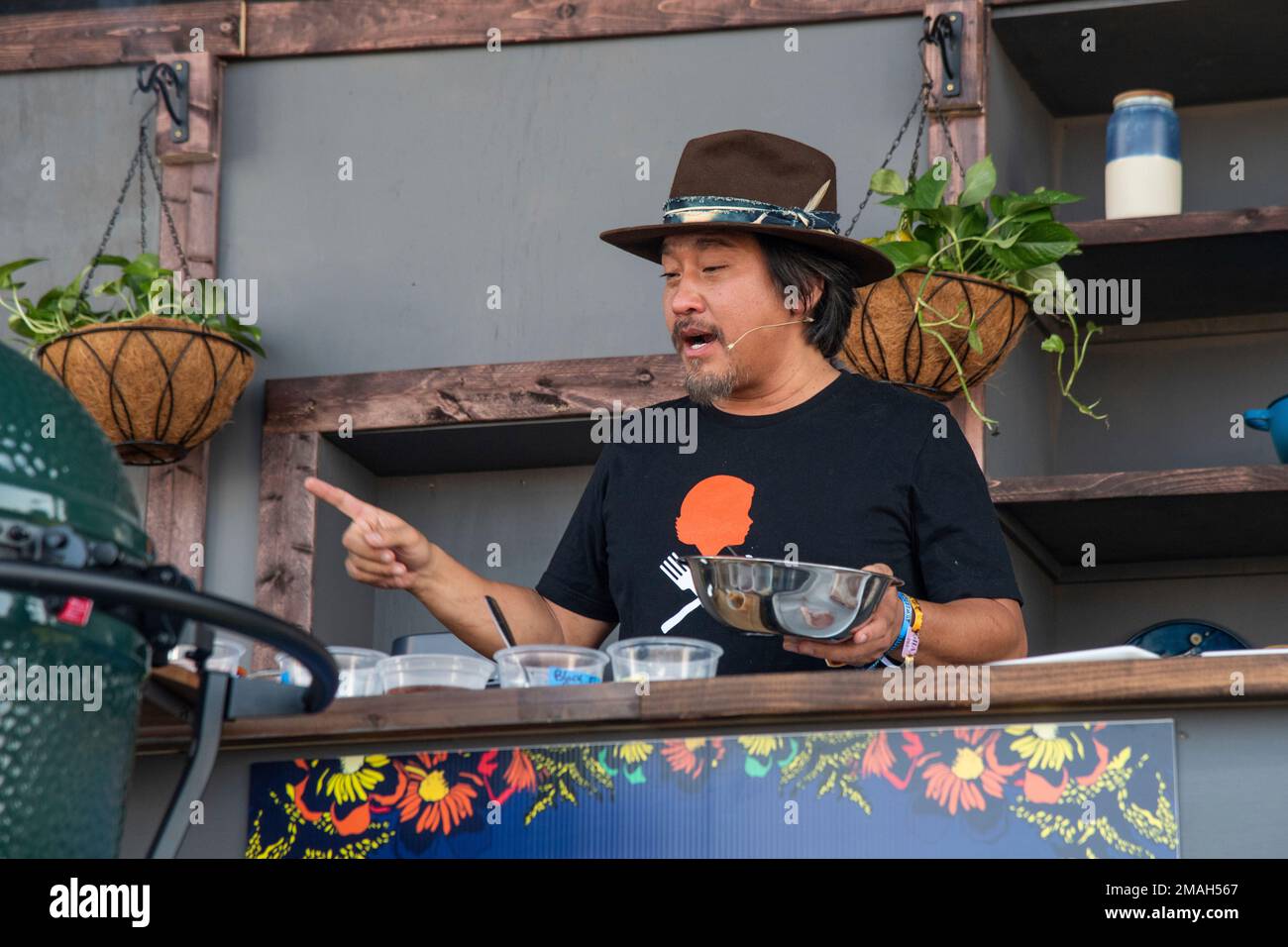Edward Lee is seen at Bourbon and Beyond Music Festival at Kentucky ...