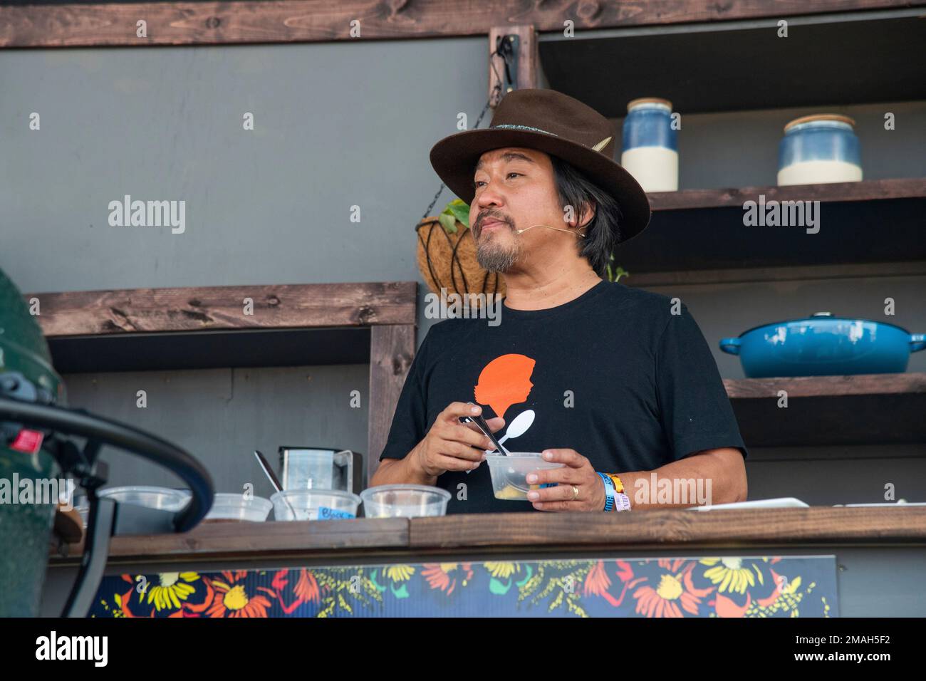 Edward Lee is seen at Bourbon and Beyond Music Festival at Kentucky ...