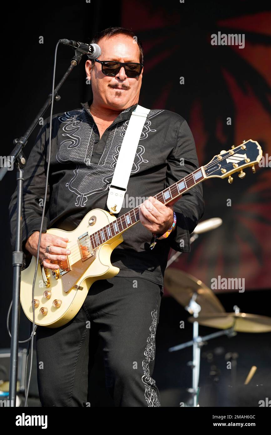 John Reis of Rocket from the Crypt performs on day one of Riot Fest on ...