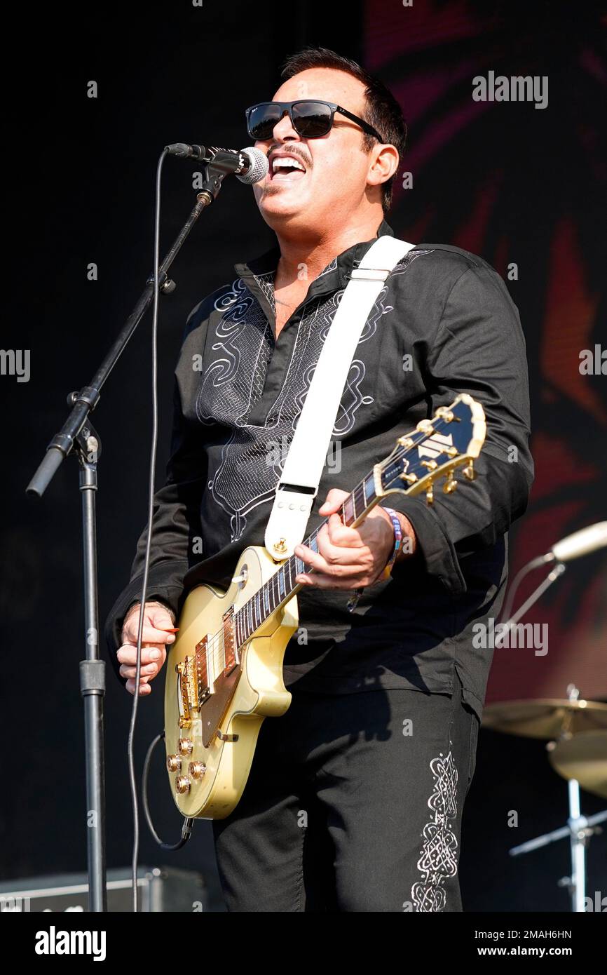 John Reis of Rocket from the Crypt performs on day one of Riot Fest on ...