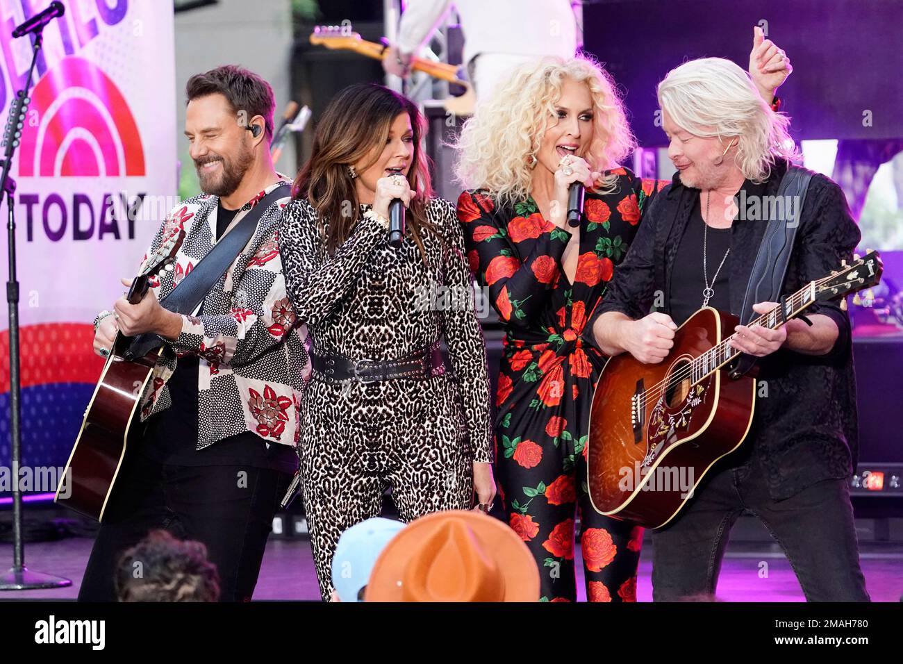 Little Big Town members, from left, Jimi Westbrook, Karen Fairchild ...