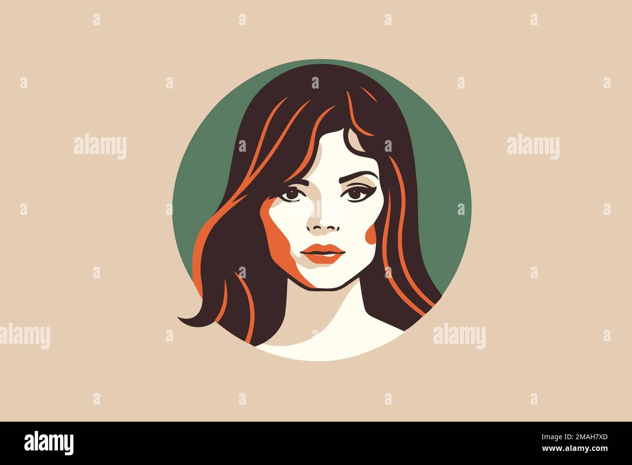 Illustration of adult woman illustrating international women's day with ...