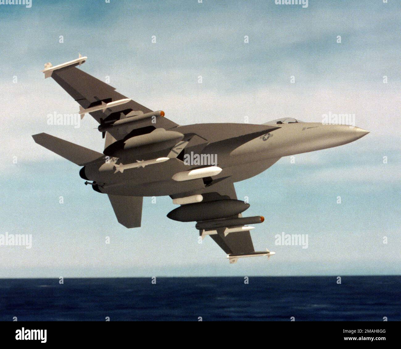 Computer graphic drawing showing the proposed configuration of an F/A ...