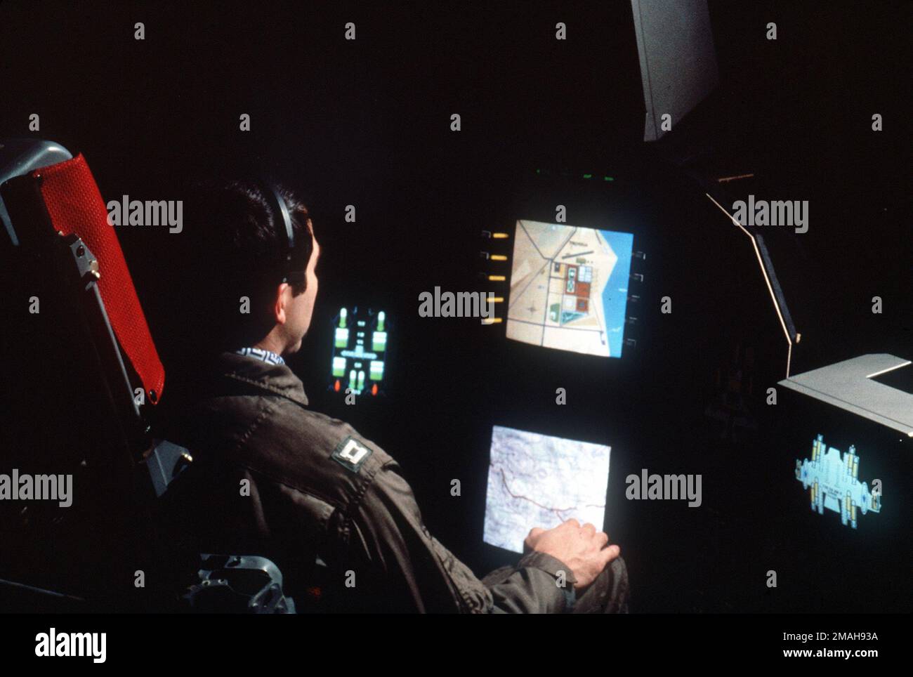 A technician at the Armstrong Aerospace Medical Research Laboratory ...