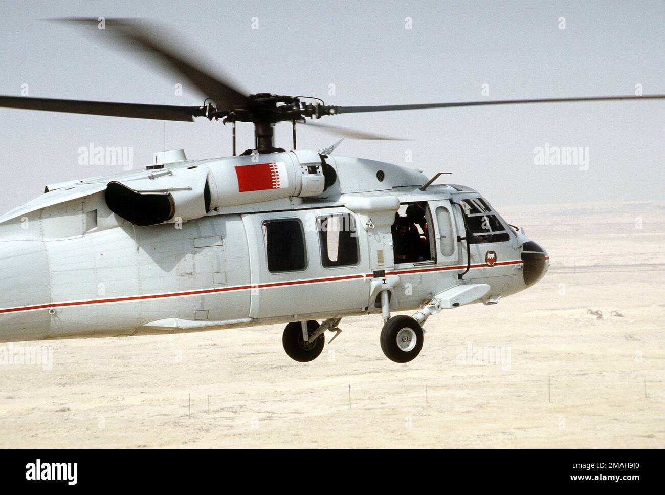 Rescue helicopter takes off from desert hi-res stock photography and ...