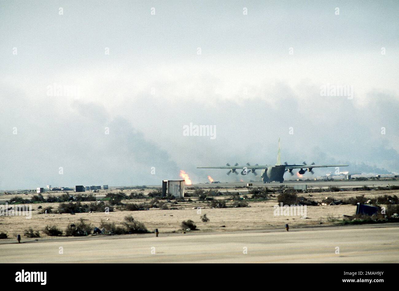 A C-130H Hercules transport aircraft from the 328th Tactical Airlift ...