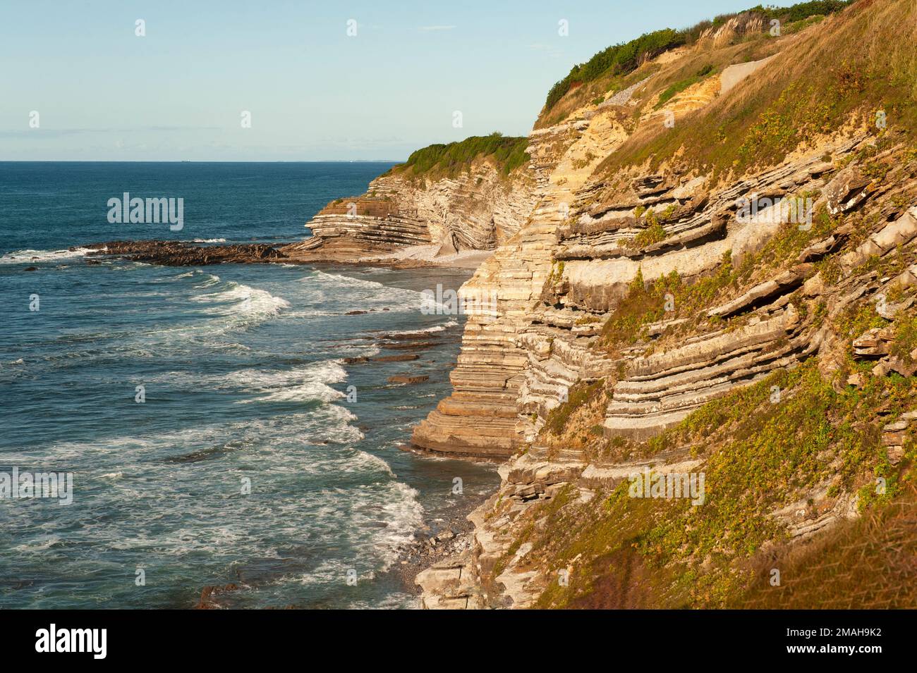 The Flysch formation of the Côte Basque, the coast of the French Basque ...