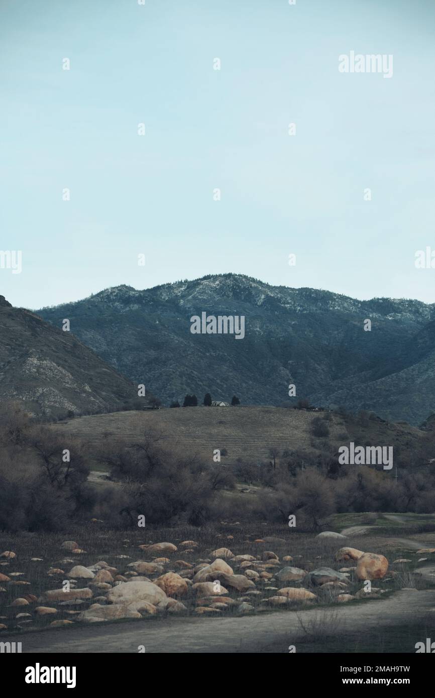 Winding Path Through The Mountains Stock Photo - Alamy