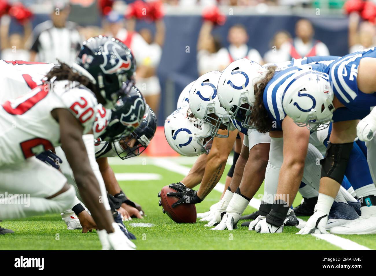 Indianapolis Colts line of scrimmage during an NFL football game ...