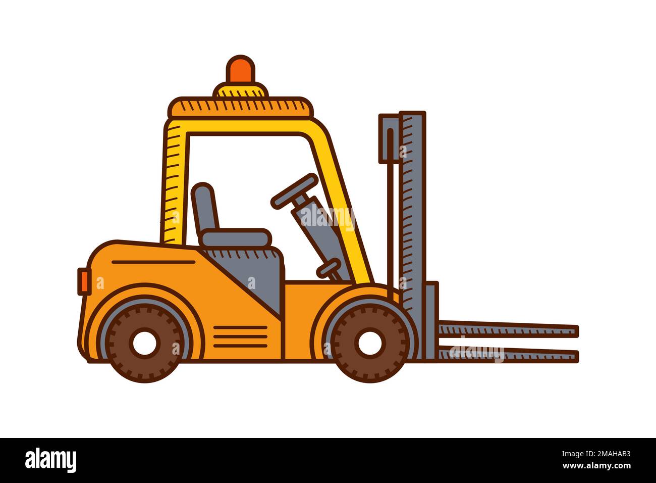 Forklift icon. Loader isolated on white background Stock Vector Image ...