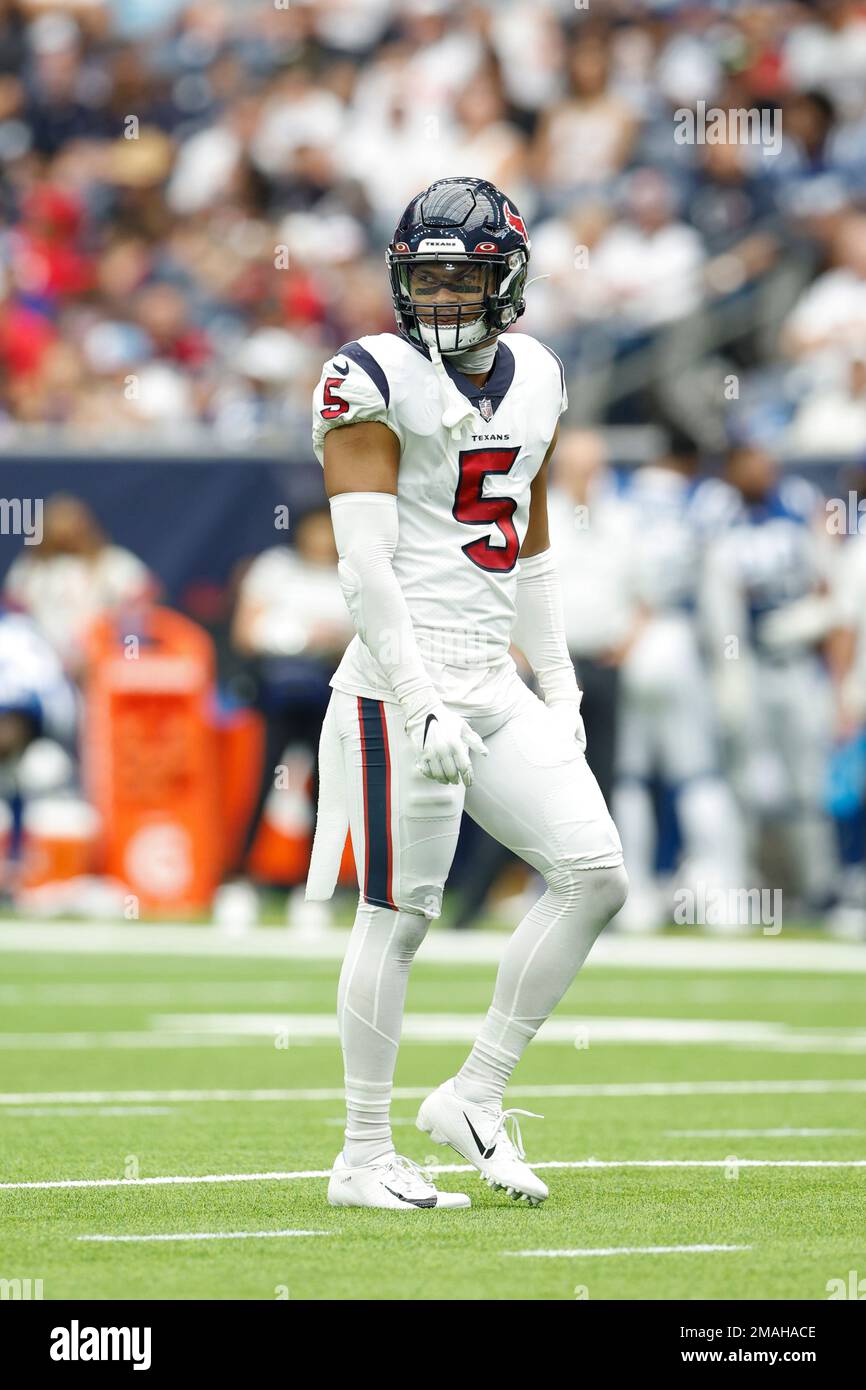 Houston Texans defensive back Jalen Pitre (5) during an NFL football ...