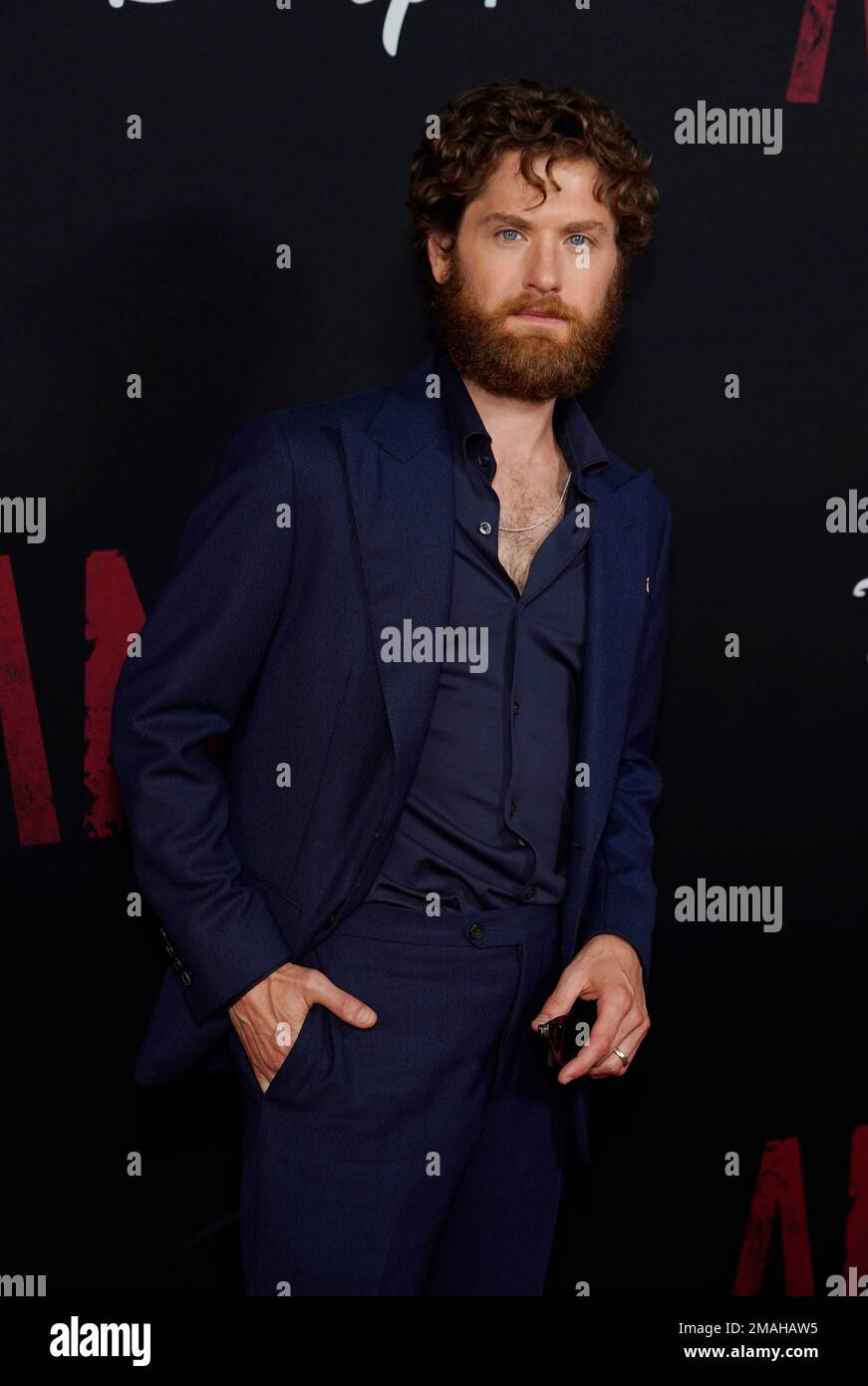 Kyle Solar poses at a launch event for the Disney+ streaming series ...