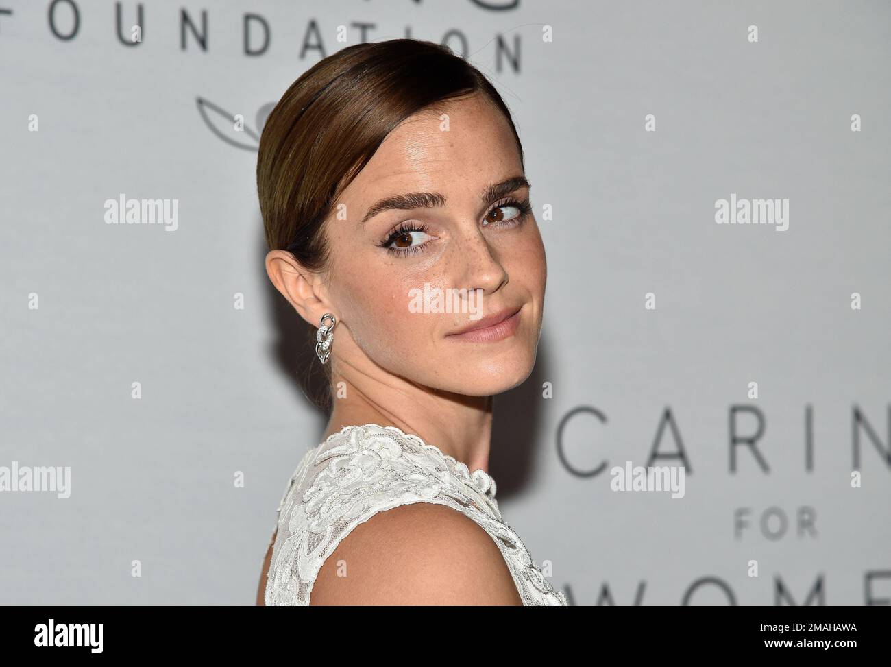 Emma Watson attends the Kering Foundation's Caring For Women Dinner at The Pool on Thursday ...