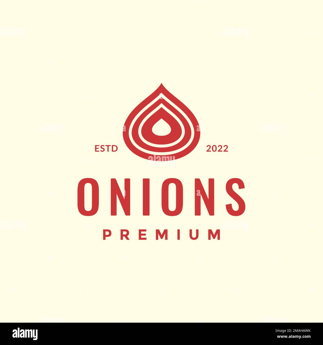 kitchen onions spice food cooking layered fresh logo design vector icon ...