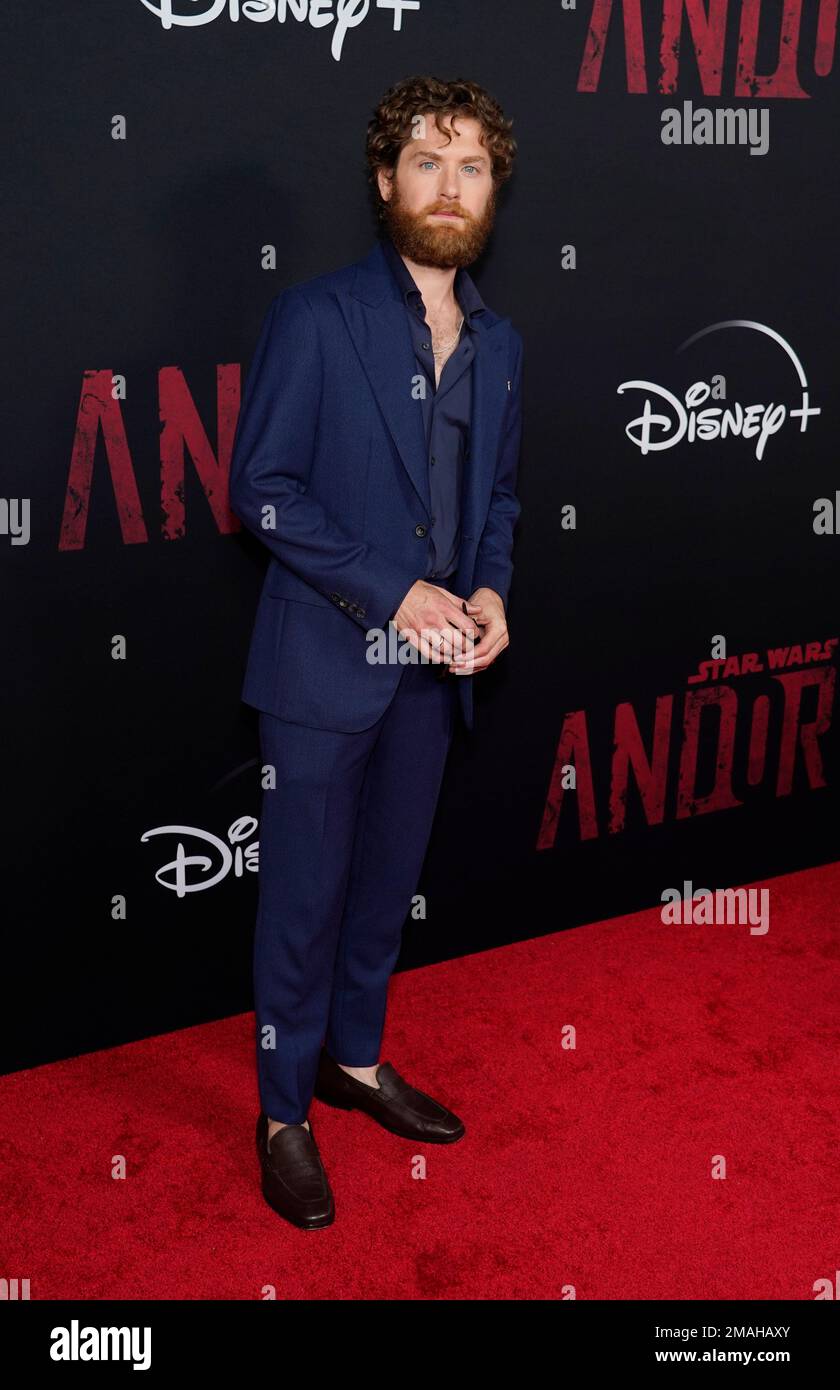 Kyle Solar poses at a launch event for the Disney+ streaming series ...